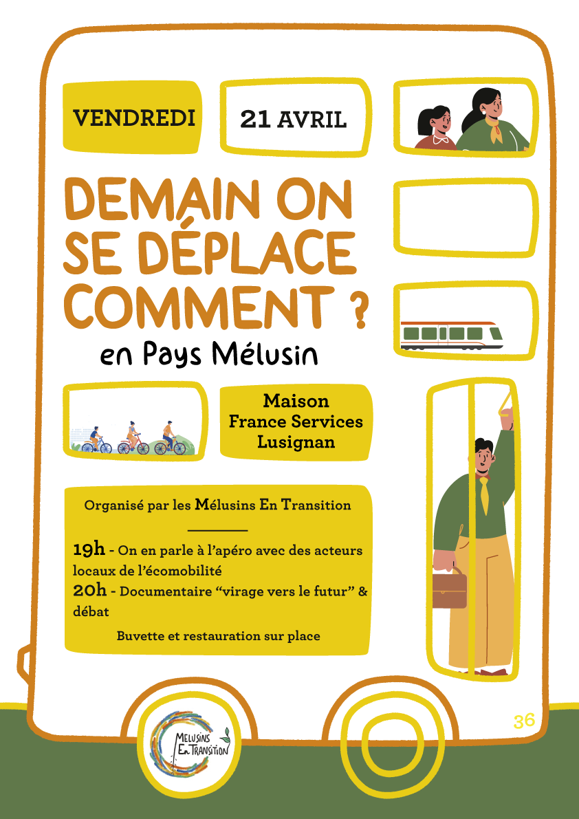 21 Avril 2023 : Soirée Mobilité en Pays Mélusin – Mélusins en Transition